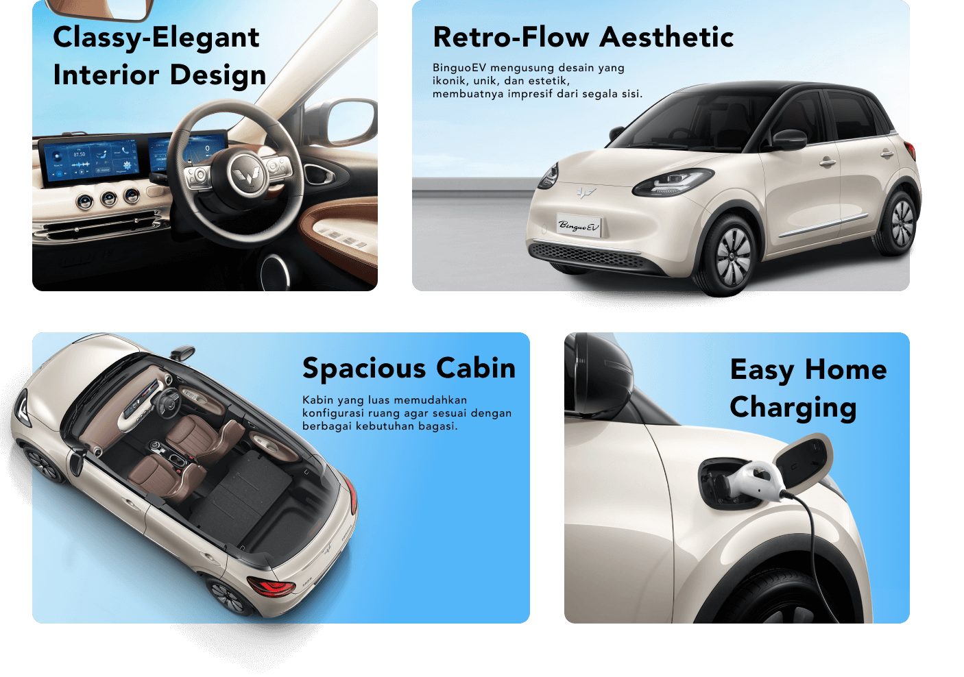 Mobil Listrik Wuling BinguoEV: Spesifikasi, Interior dan Harga - Nanyak.com